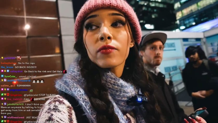 "Full on creeping on her": Viewers react to IRL Twitch streamer being ...