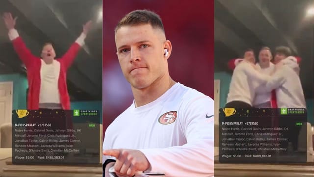 Watch: DraftKings bettor loses his mind after winning $489,383.01 over ...