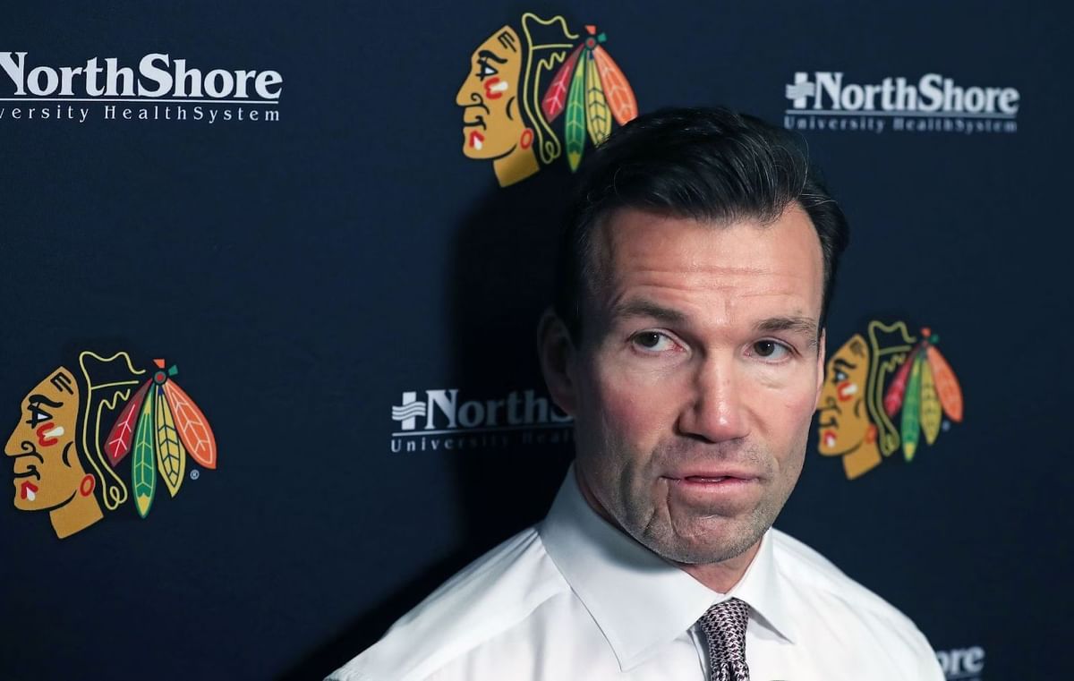 What is the salary of Chicago Blackhawks coach Luke Richardson?