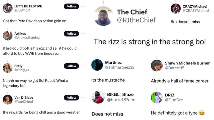 "The rizz is strong in the strong boi" - Fans can't help but praise NXT ...