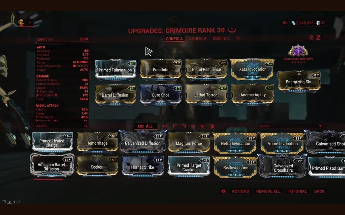 Warframe Grimoire build guide: Tome mod interactions, usage, and more