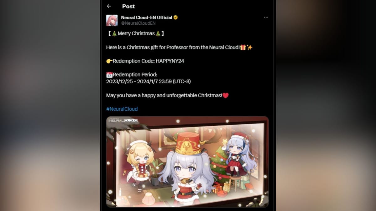 Neural Cloud Christmas gift code and a guide to redeem