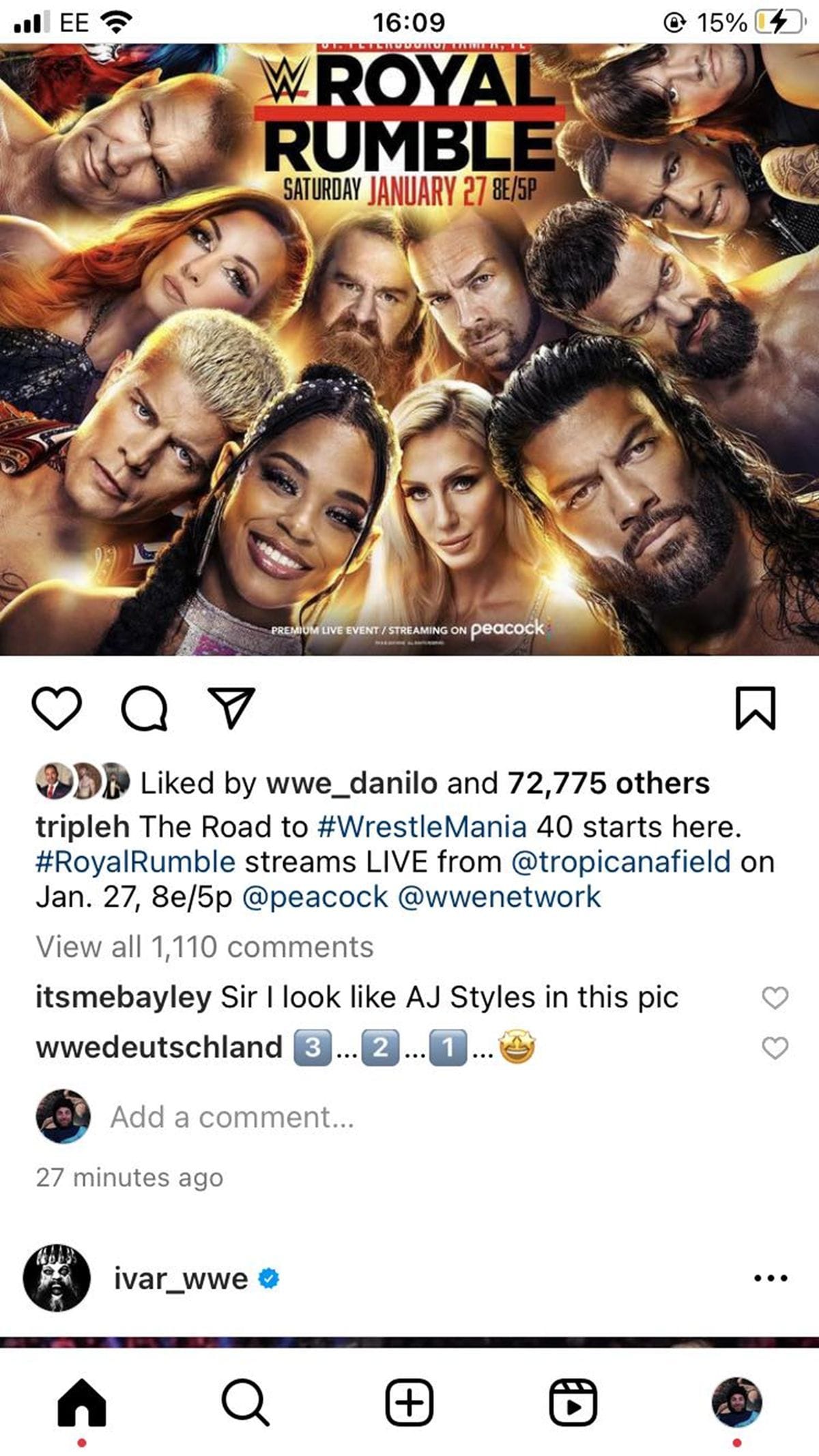 Former champion sends message to Triple H after being left off WWE ...