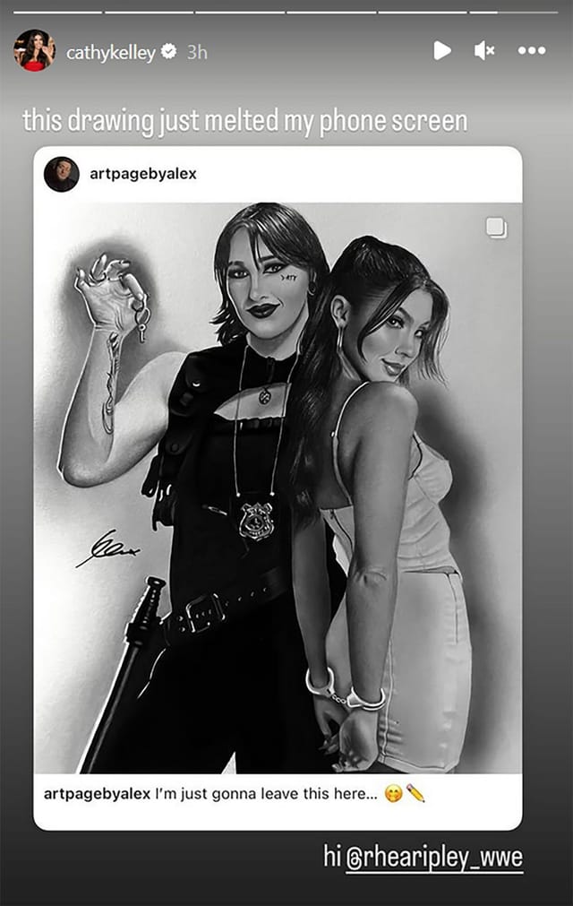 WWE star sends thirsty message to Rhea Ripley