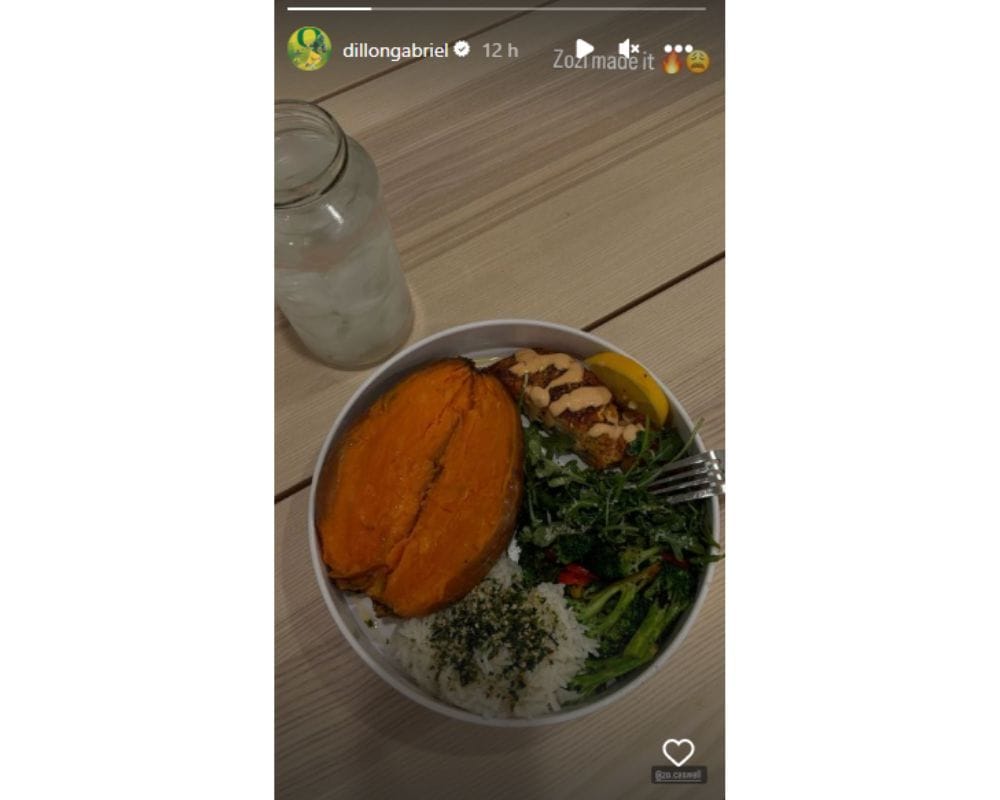 Zo Caswell: $1,300,000 NIL-valued Dillon Gabriel shows off hearty meal ...