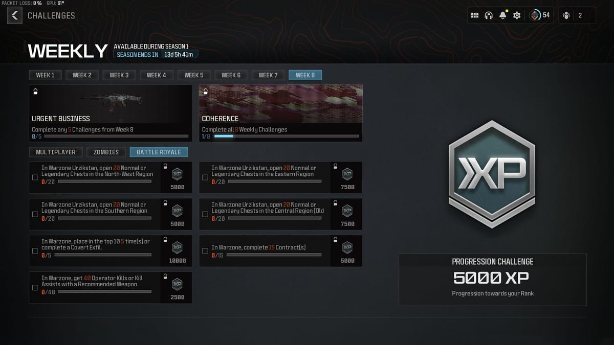 All Warzone and MW3 Week 8 challenges and how to complete them