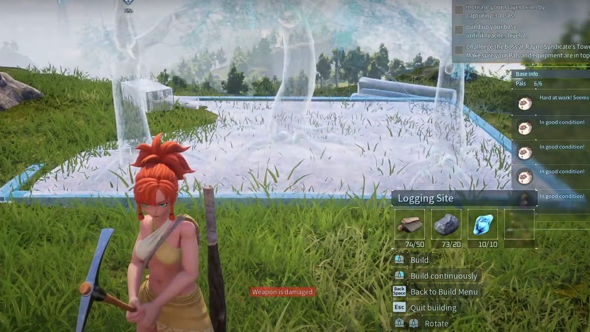 How to get a Logging Site in Palworld?