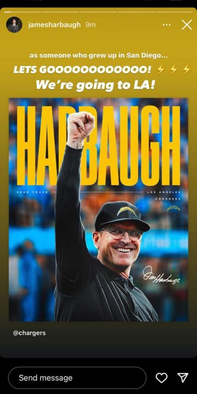 Jim Harbaugh's son James drops first reaction to dad leaving for ...