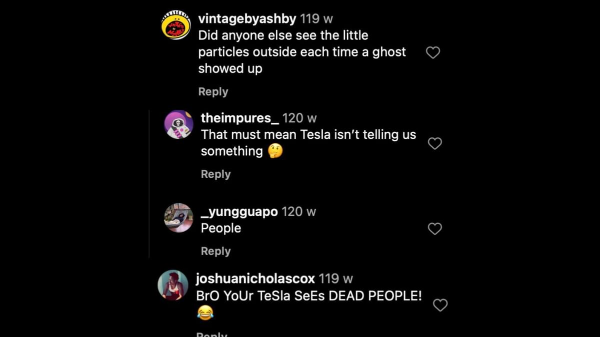 "Ghost hunting fr be that easy now": Tesla cemetery ghost video ...