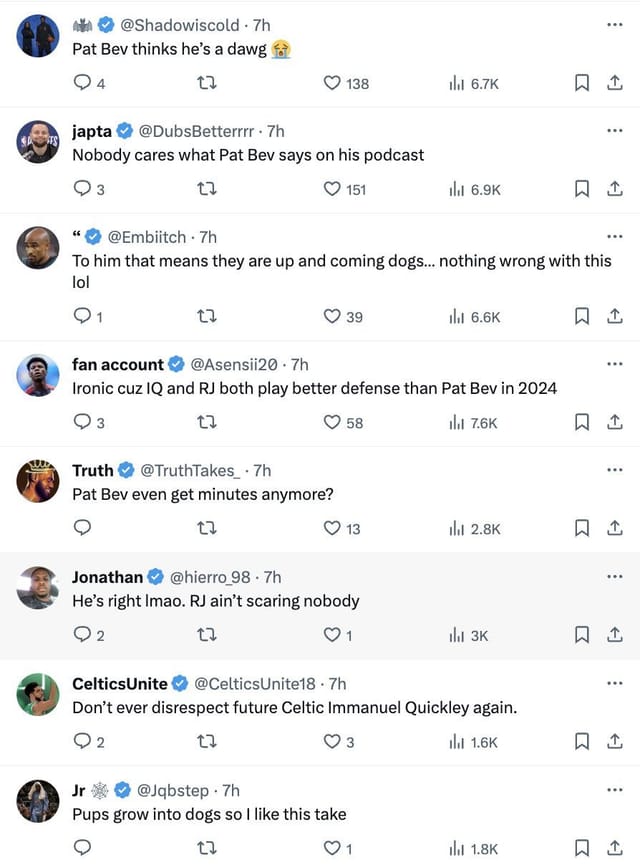 “Pat bev is the NBA equivalent of chihuahua”: Sixers star's comments on ...