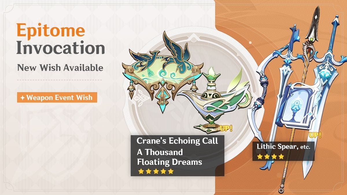 Genshin Impact 4.4 weapon banners, release date, and countdowns