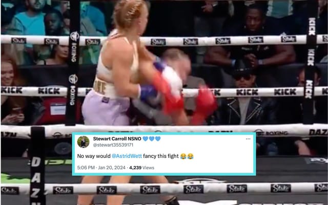 AJ Bunker: "No way would Astrid Wett fancy this fight" - Fans awestruck ...