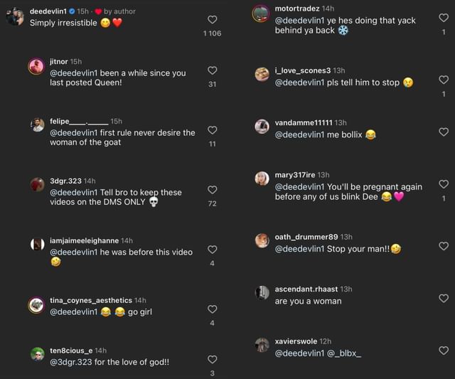 Dee Devlin: "Pls tell him to stop" - Fans react as Dee Devlin drops ...