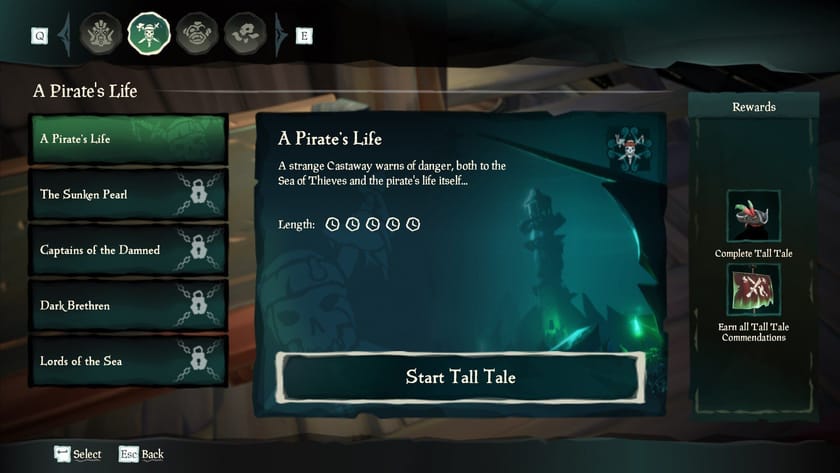 How does the Quest table work in Sea of Thieves?