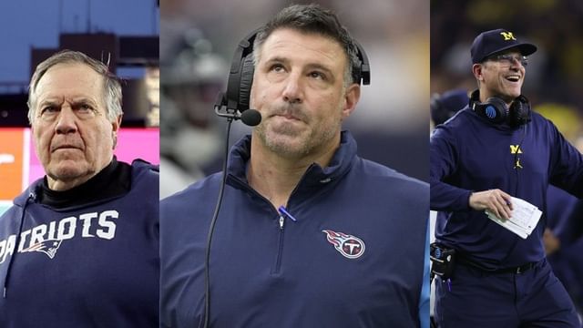 REPORT: Titans rule out Bill Belichick, Jim Harbaugh following Mike Vrabel's dismissal