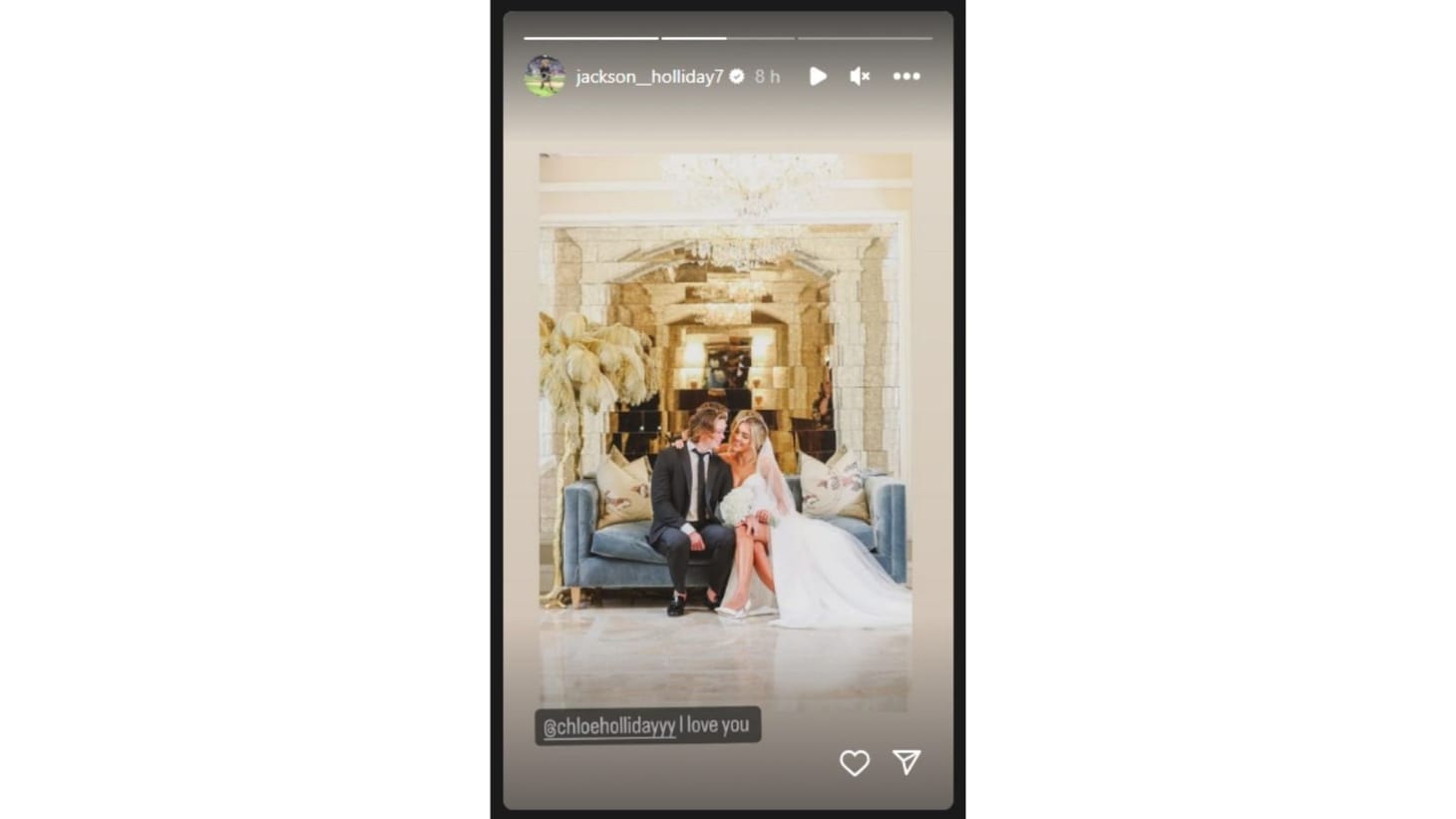 "My best friend" - No. 1 prospect Jackson Holliday and wife Chloe share ...