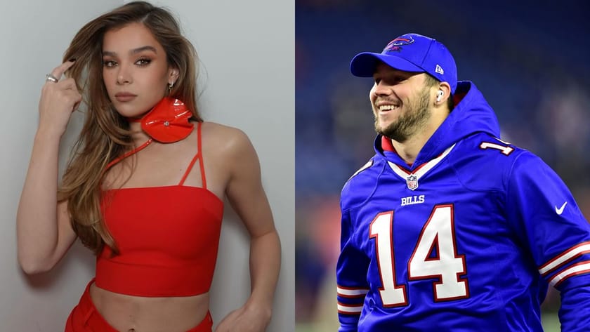 WATCH: Josh Allen's girlfriend Hailee Steinfeld put on the spot over ...