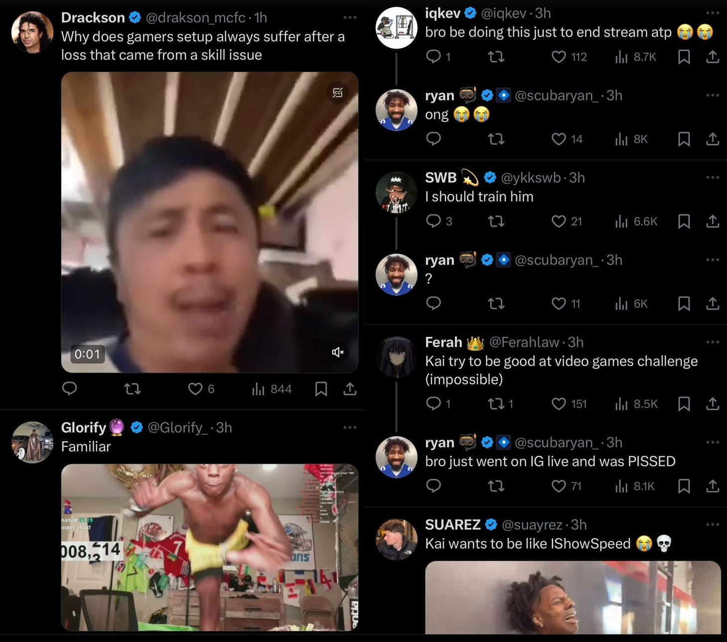 “Bro is only good at getting sturdy” - Fans react as Kai Cenat breaks ...