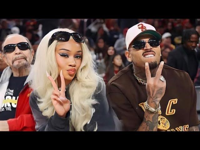 PHOTO: $50 million worth Chris Brown poses with Saweetie at USC ...