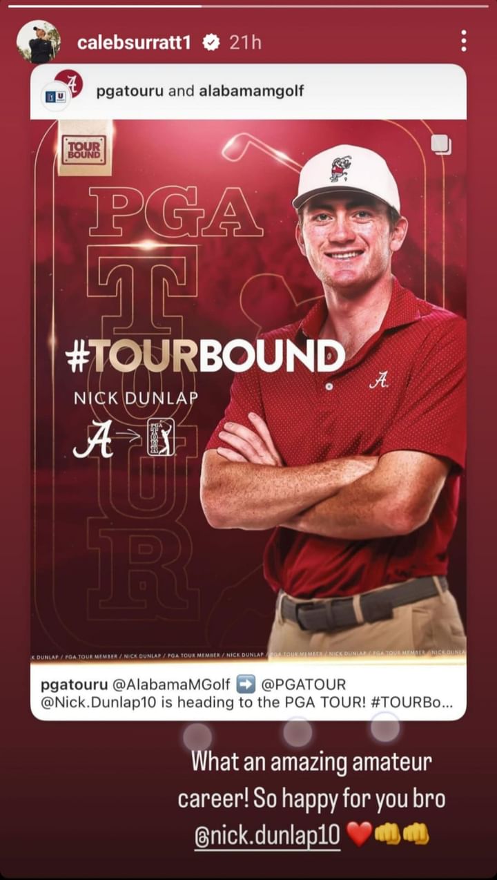 "Major champion this year" - LIV Golf-linked amateur Caleb Surratt ...