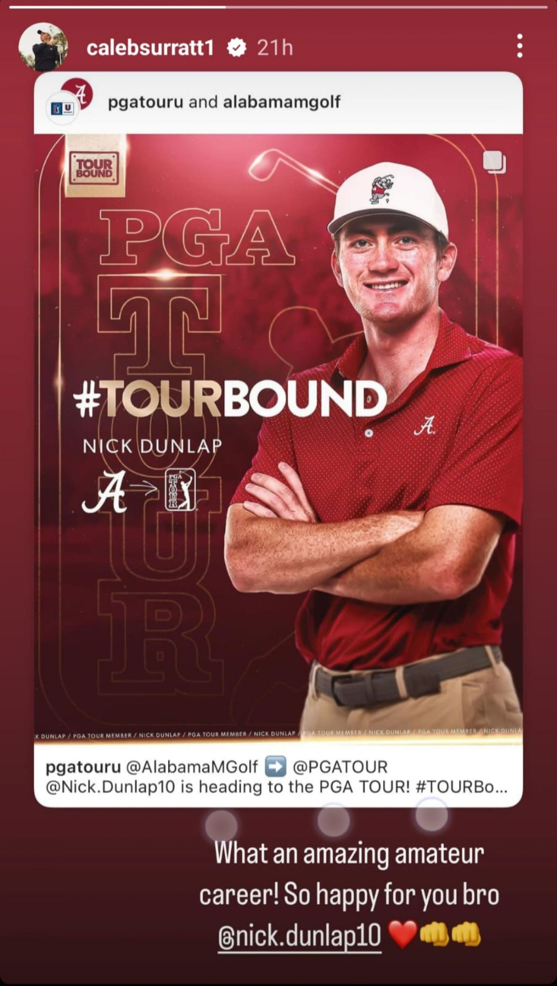 "Major champion this year" - LIV Golf-linked amateur Caleb Surratt ...