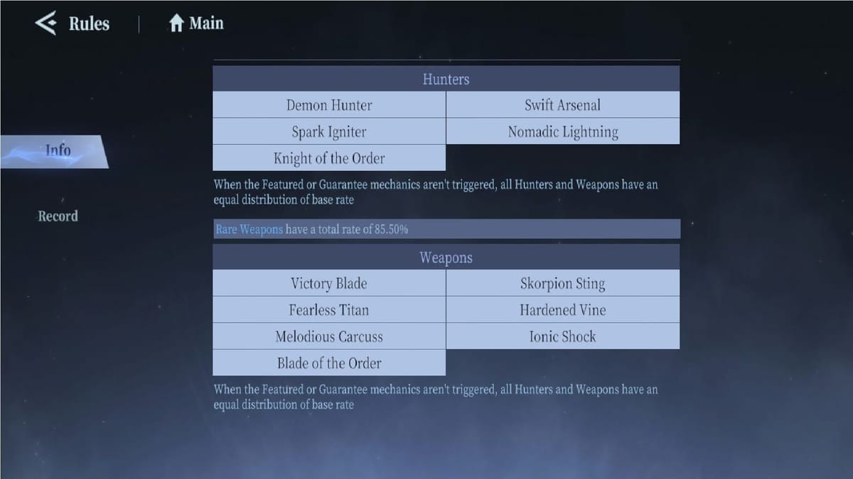 Devil May Cry Peak of Combat banners and gacha rates explained