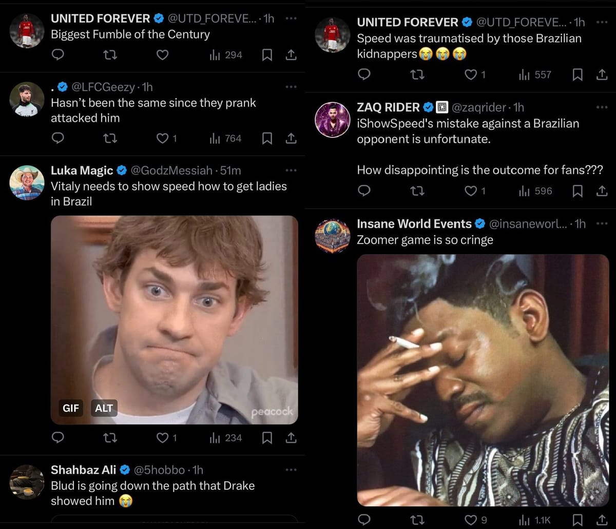 "Why is bro sweating so hard?" - IShowSpeed getting rejected by girl ...