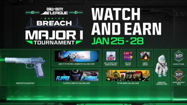 How to get CDL 2024 Major 1 viewership rewards for free in MW3 and Warzone