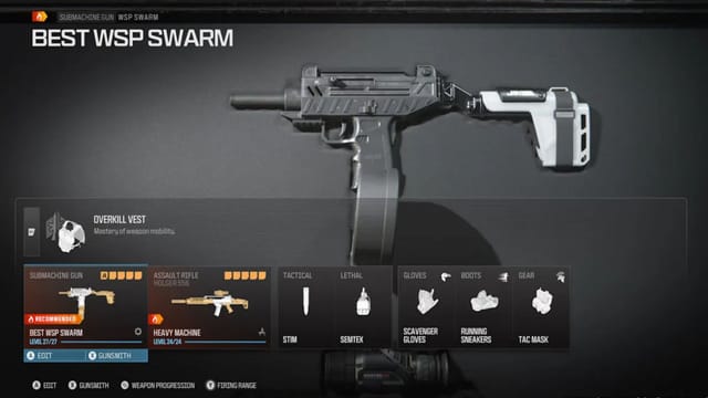 Best WSP Swarm loadout in Modern Warfare 3 Zombies