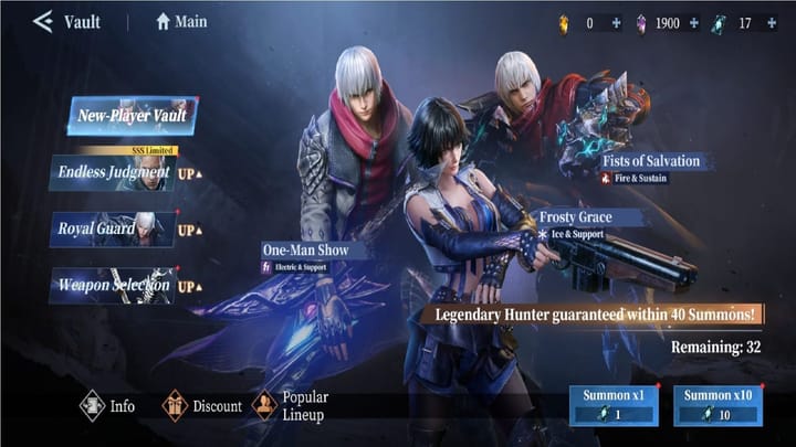 Devil May Cry Peak of Combat banners and gacha rates explained