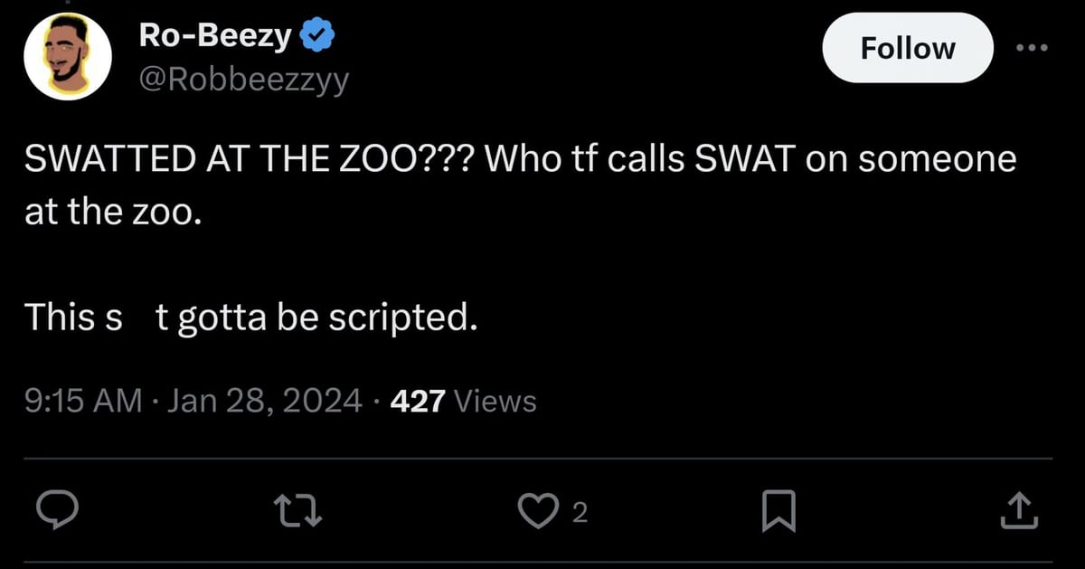 "This s**t is got to be scripted" - N3on getting swatted at zoo leaves ...