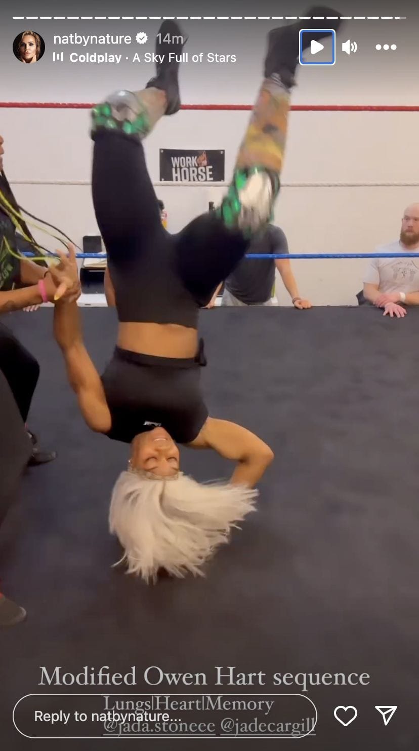 Legendary 2-time former champion shares footage of Jade Cargill ...