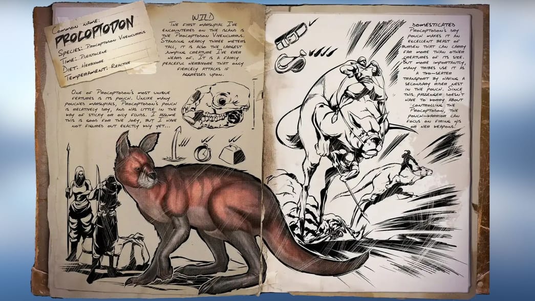 Ark Survival Ascended Procoptodon taming guide