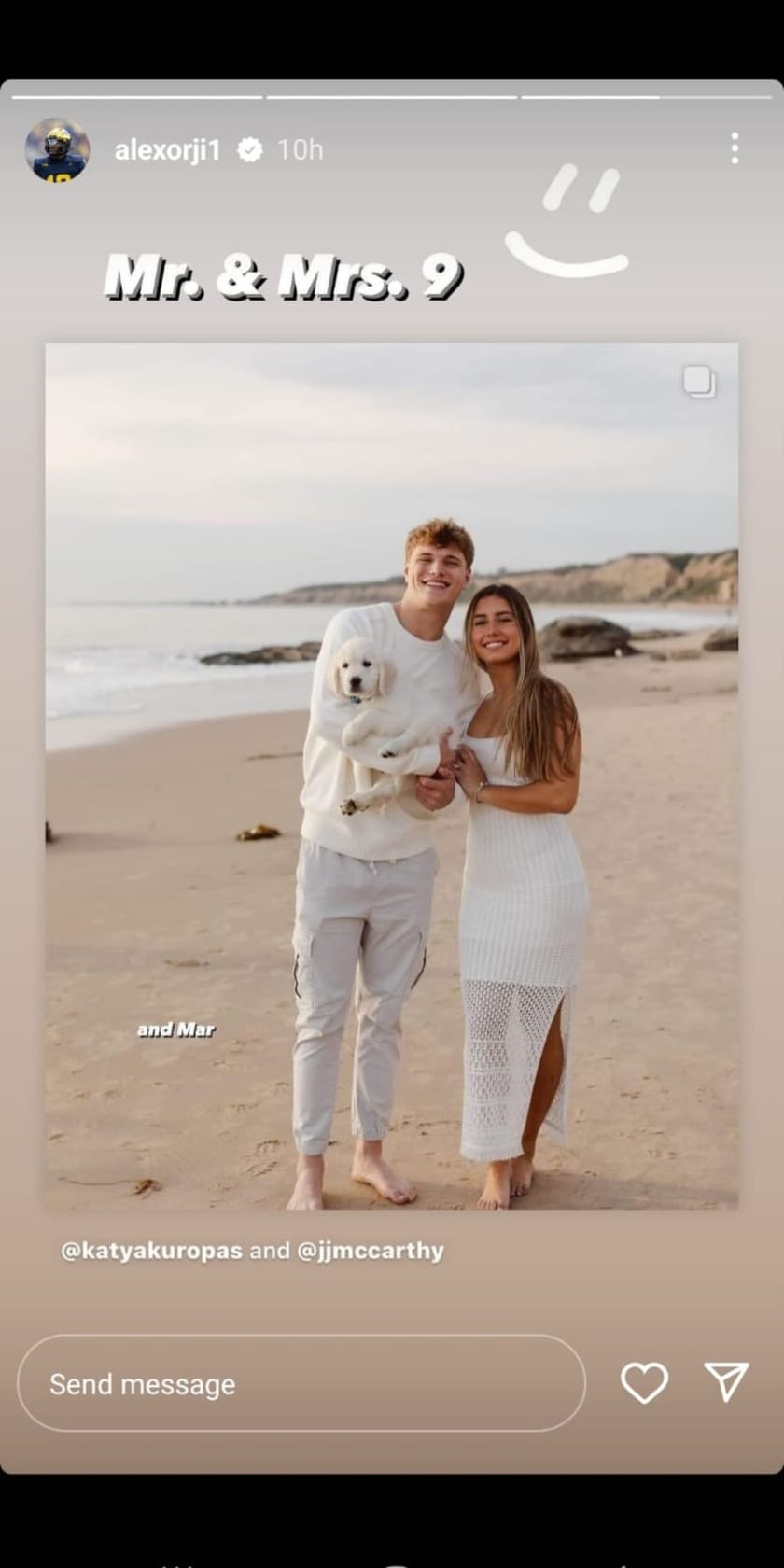 IN PHOTOS: Michigan crew rejoices as J.J. McCarthy gets engaged to ...