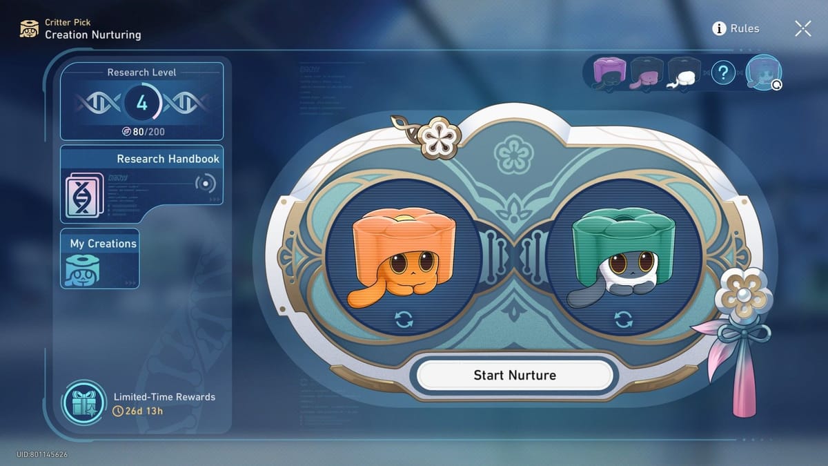 Critter Pick: Honkai Star Rail Critter Pick Event: Rare Creations guide