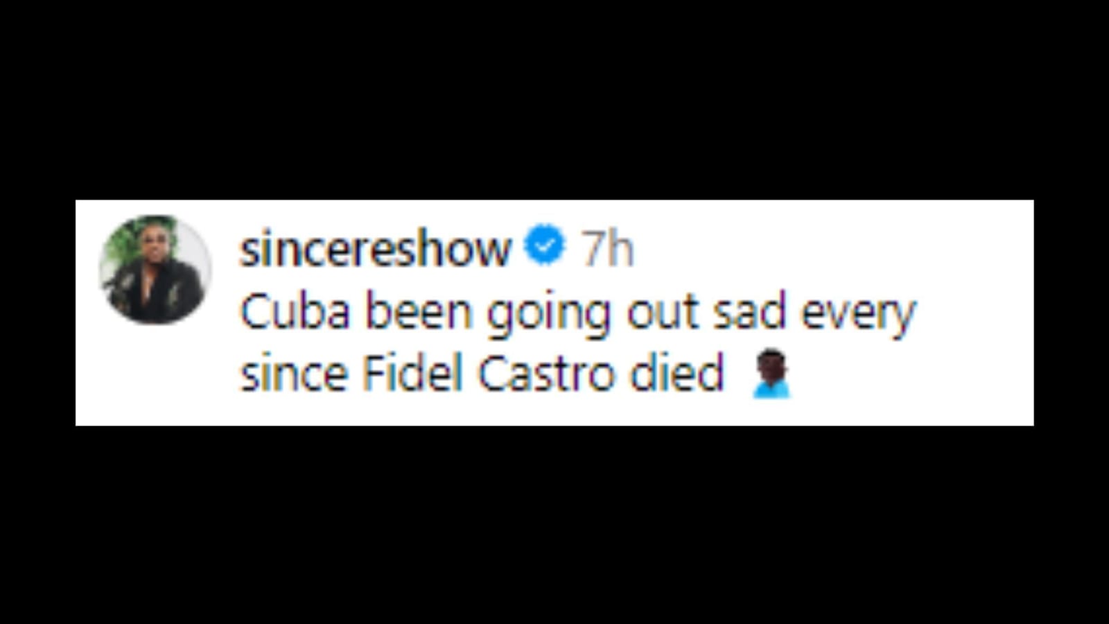 "Cuba been going out sad ever since Fidel Castro died": 6ix9ine bronze ...
