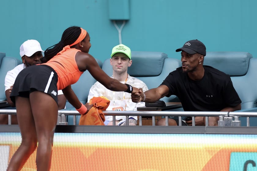 Jimmy Butler cheers Miami Heat superfan Coco Gauff at dinner as she ...