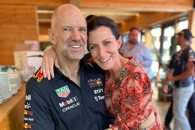 “What a load of hogwash” - F1 genius Adrian Newey’s wife gives cheeky ...
