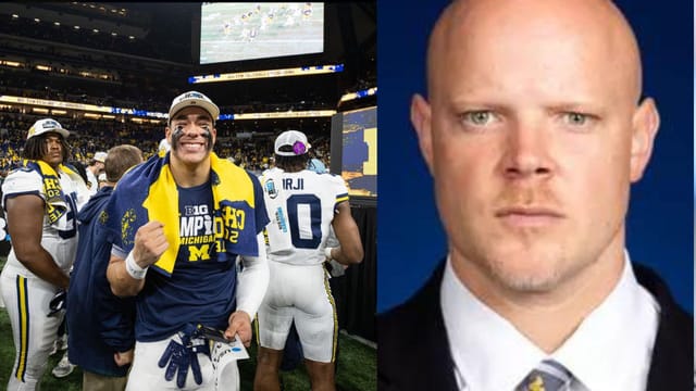 Michigan TE Zack Marshall expresses disappointment as Coach Ben Herbert ...