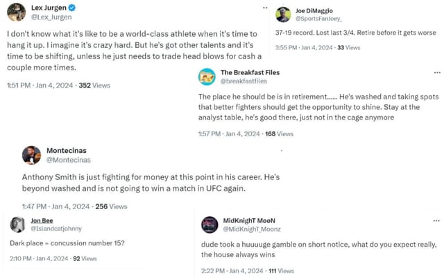"It's called being unconscious" - Fans brutally troll Anthony Smith for ...