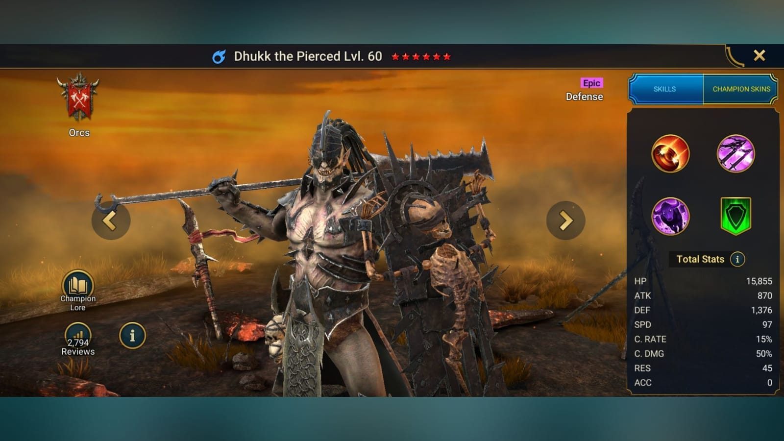 Raid Shadow Legends tier list