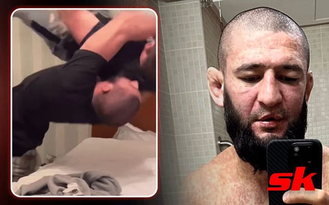 Khamzat Chimaev body slams fellow fighter within 24 hours of sharing ...