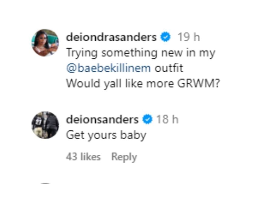 Deiondra Sanders: $50,000,000 worth Deion Sanders encourages daughter ...