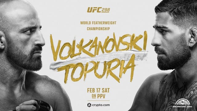 UFC 298: Volkanovski vs. Topuria Card