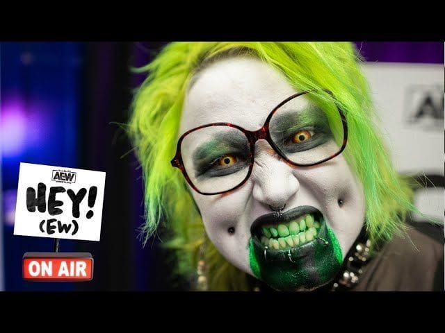 AEW's Abadon unexpectedly breaks character mid-interview and delivers ...