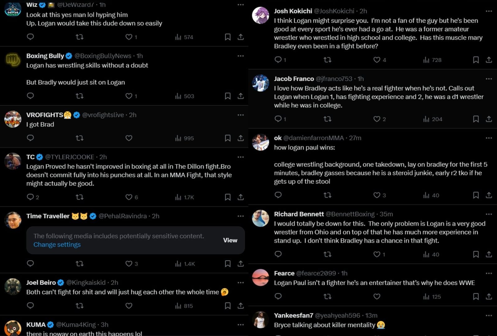 Bradley Martyn's Raw Talk: "Bradley acts like he’s a real fighter ...