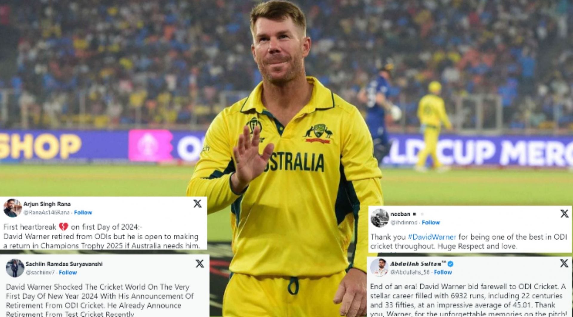 "Shocked the cricket world on the very first day of New Year"- Fans ...