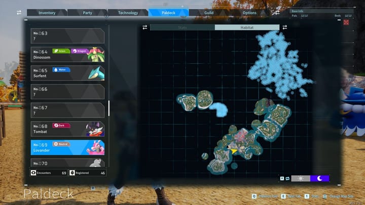 All night-exclusive Pals in Palworld