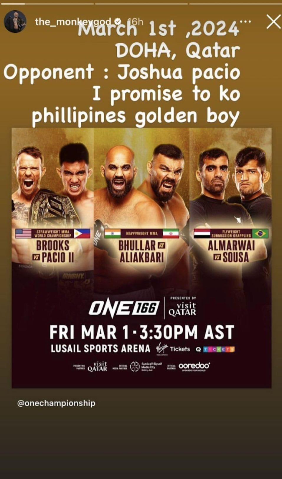 “KO Philippines’ golden boy” - Strawweight MMA king Jarred Brooks wants ...