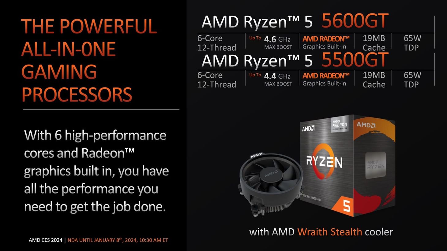 Ryzen 5 5600GT and 5500GT specs, prices, launch date, and more